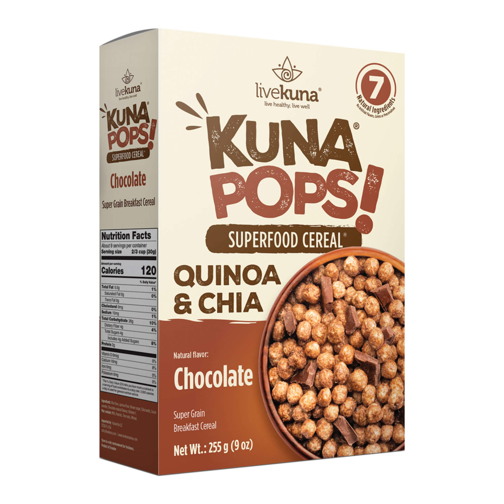 Superfood Cereal - Chocolate 9oz | LiveKuna® Superfoods